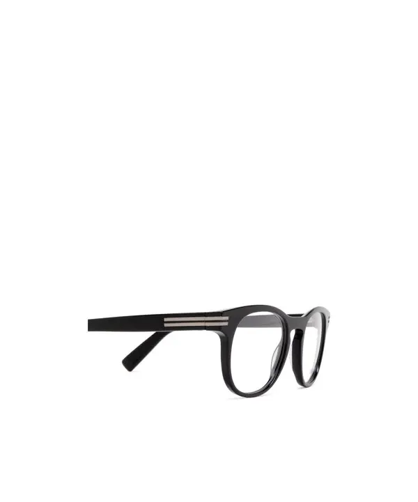 Zegna Oval Frame Eyeglasses - Black