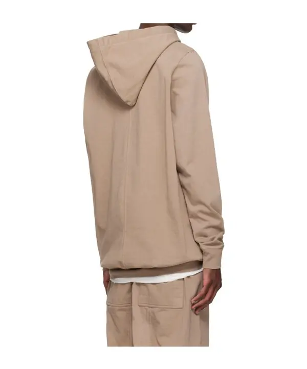 Rick Owens Temple" Long-sleeved Hoodie - Beige