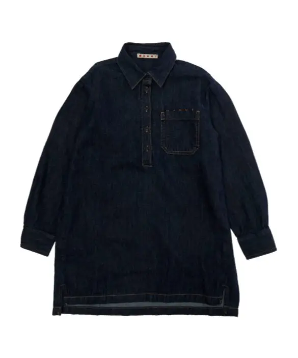 Marni Long Sleeve Button-up Dress