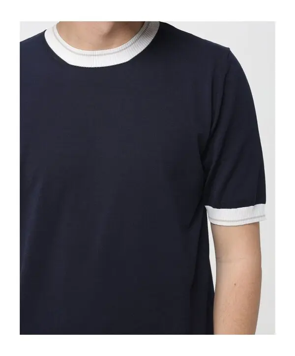 Eleventy Ribbed T-shirt - Blue