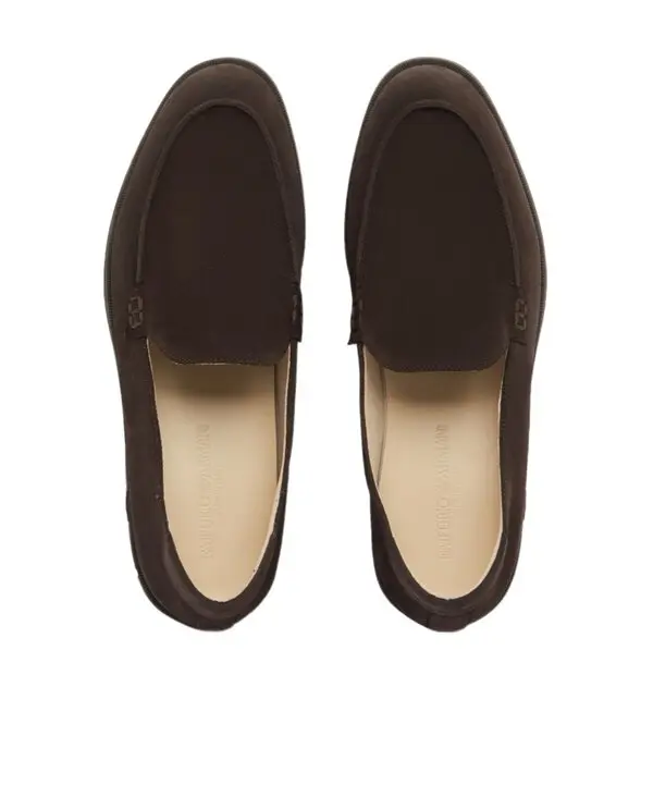 Emporio Armani Classic Slip-on Loafers With Embossed Logo