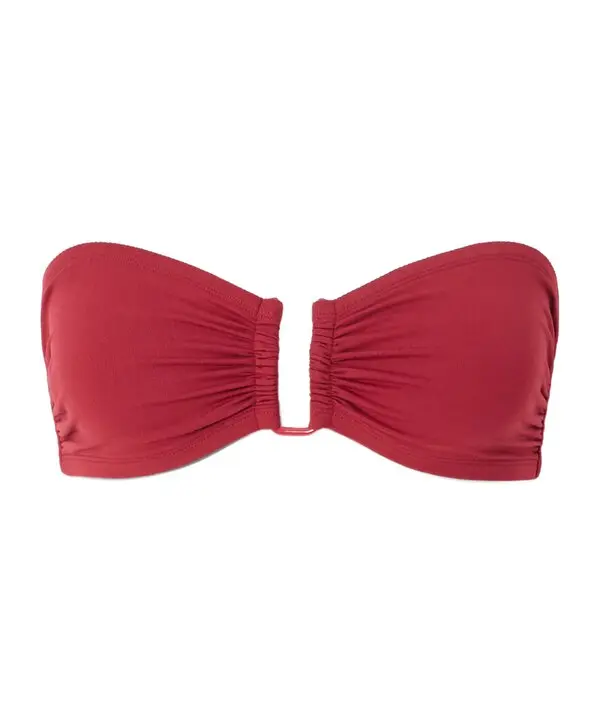 ERES Strapless Bandeau Bikini Top - Red