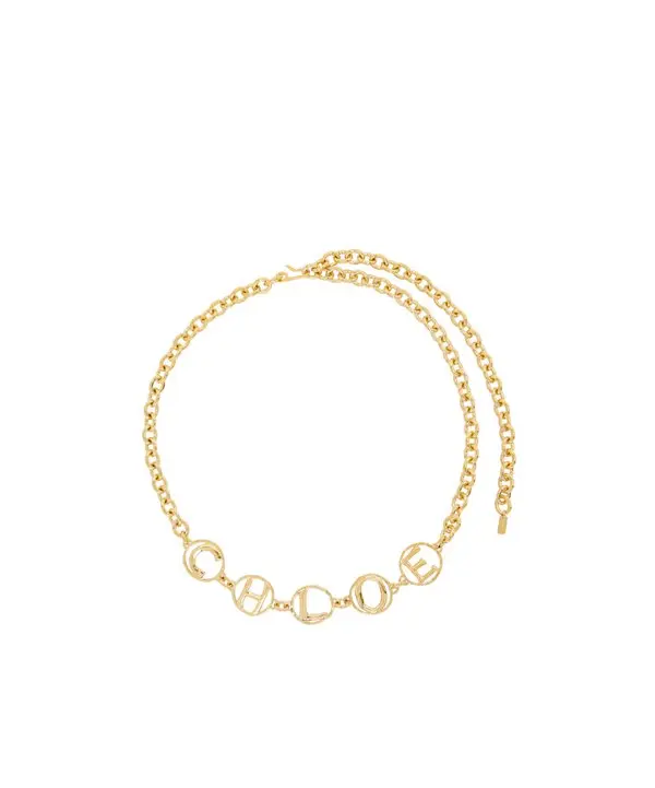 Chloé Script Jewellery Belt - Vintage Gold