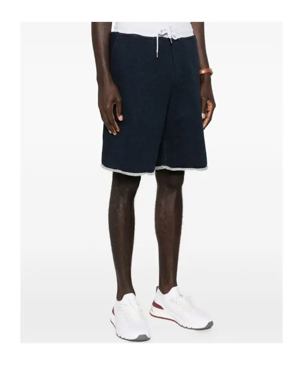 Brunello Cucinelli Drawstring Logo Shorts