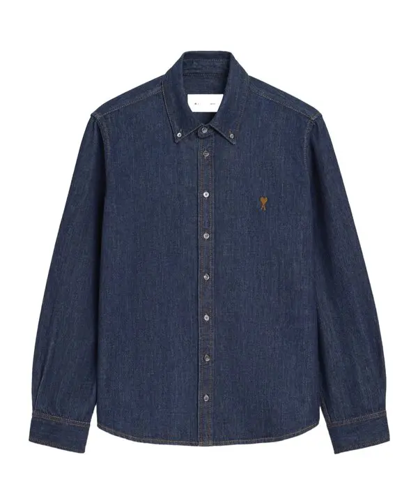 AMI Paris Denim De Coeur Shirt