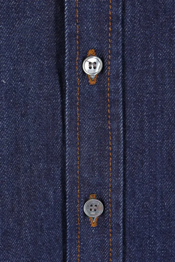 AMI Paris Denim De Coeur Shirt - Indigo
