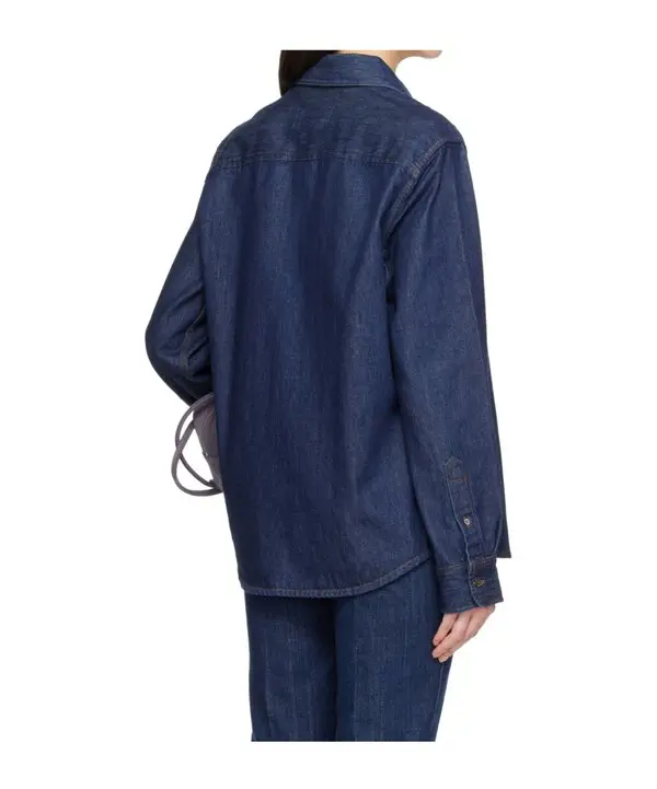 AMI Paris Denim De Coeur Shirt - Indigo