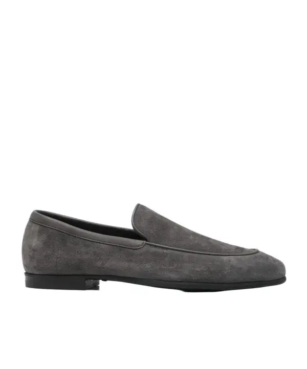 John Lobb Round Toe Loafers - Black