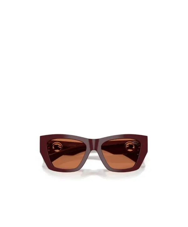 Burberry Cat Eye Geometric Frame Sunglasses - Bordeaux