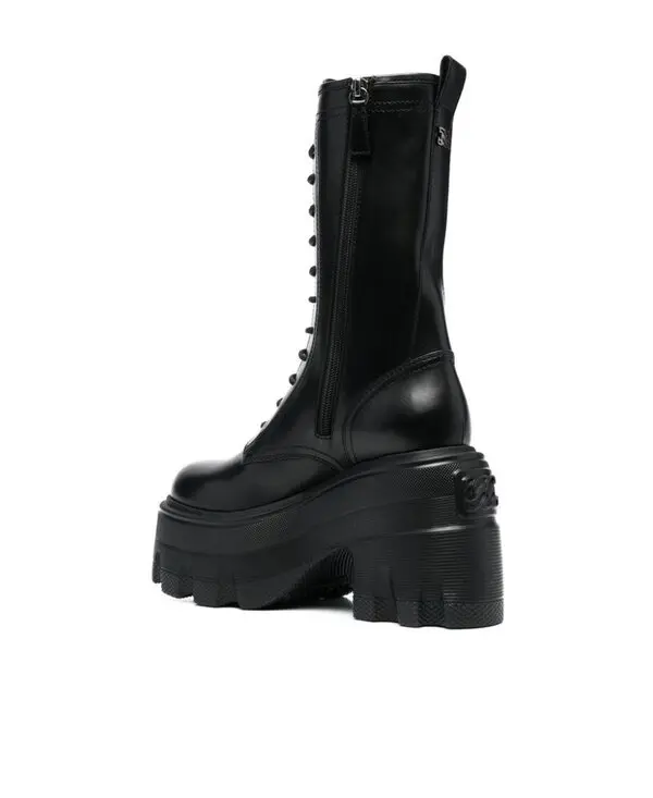 Casadei Chunky Sole Lace-up Boots
