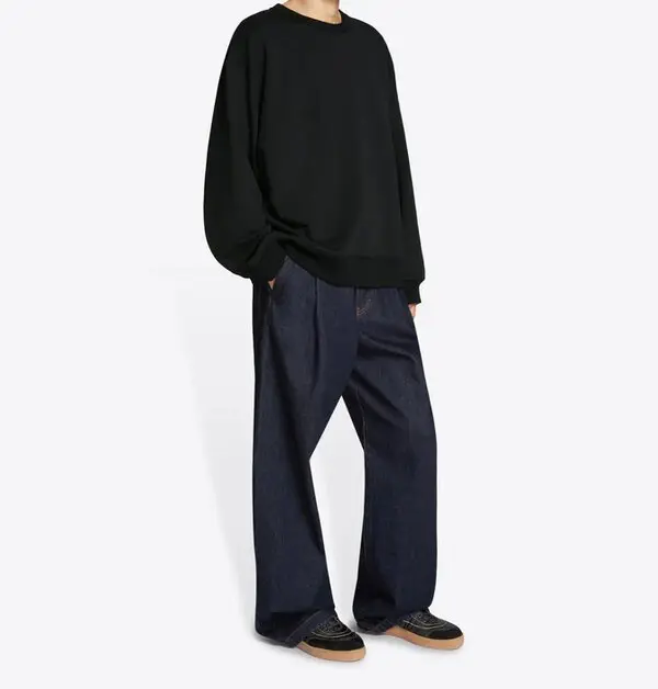 Dries Van Noten Oversized Cotton Sweatshirt - Black
