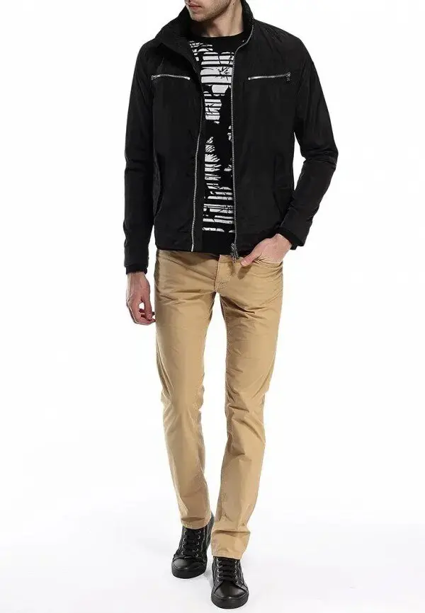 Iceberg Logo Detail Zip-up Casual Jacket