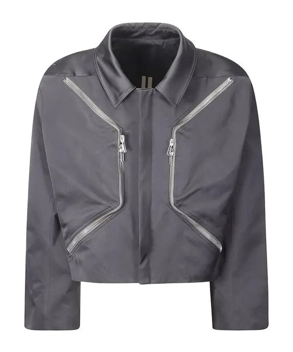 Rick Owens Long Sleeve Zip Detail Jacket