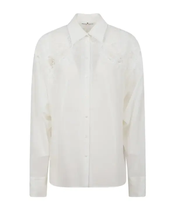 Ermanno Scervino Lace Detailed Shirt - White