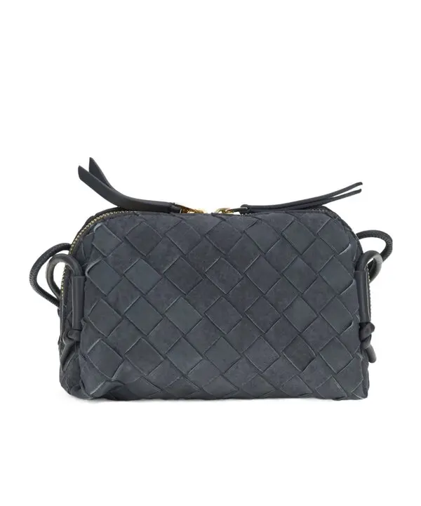 Bottega Veneta Zipper Clutch With Knotted Shoulder Straps - Black