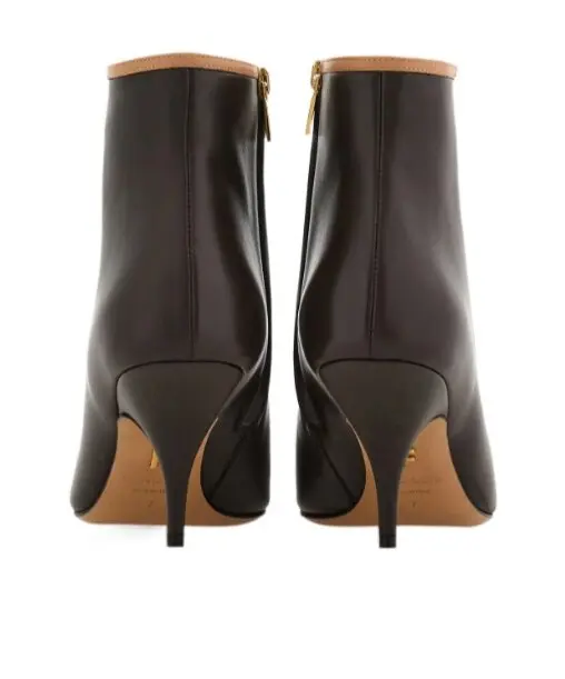 FERRAGAMO Pointed Toe Ankle Boots With Mini Bow Detail