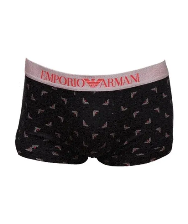 Emporio Armani Logo Detail Panties - Black