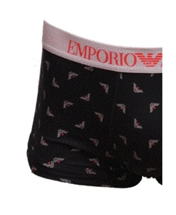 Emporio Armani Logo Detail Panties - Black