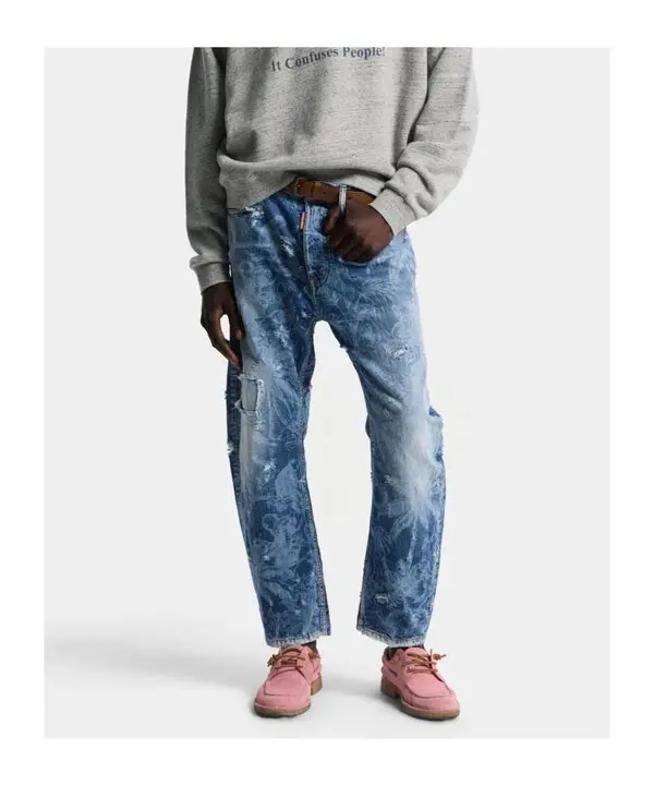 Dsquared2 Distressed Printed Jeans