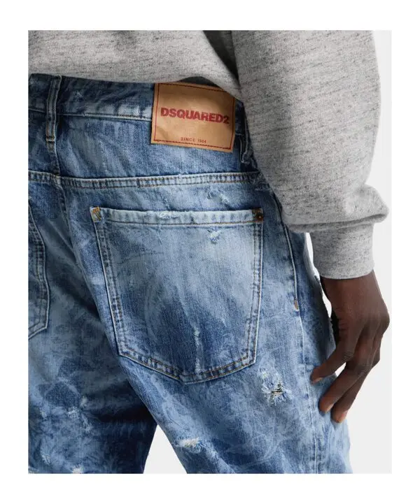 Dsquared2 Distressed Printed Jeans