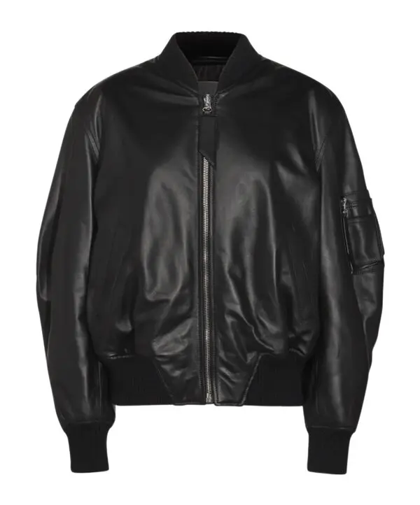 Attico Zip-up Bomber Jacket - Black