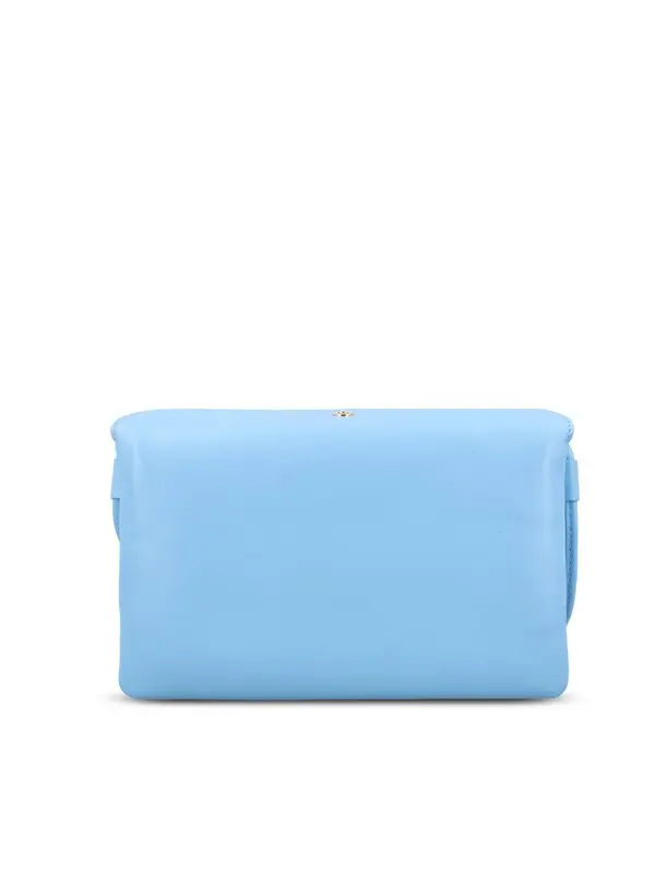 Celine Trio Flap Smooth Lambskin Shoulder Bag - Blue