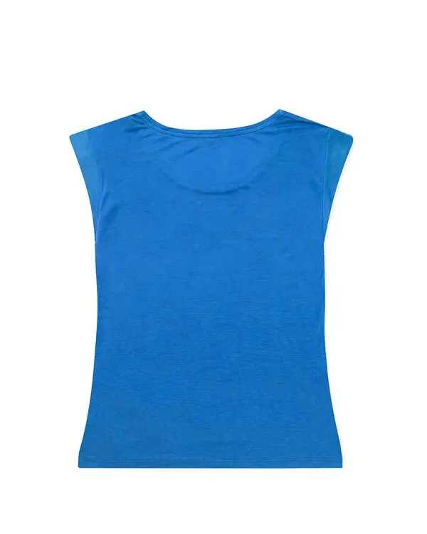 Iceberg Sleeveless T-shirt With Geometric Print