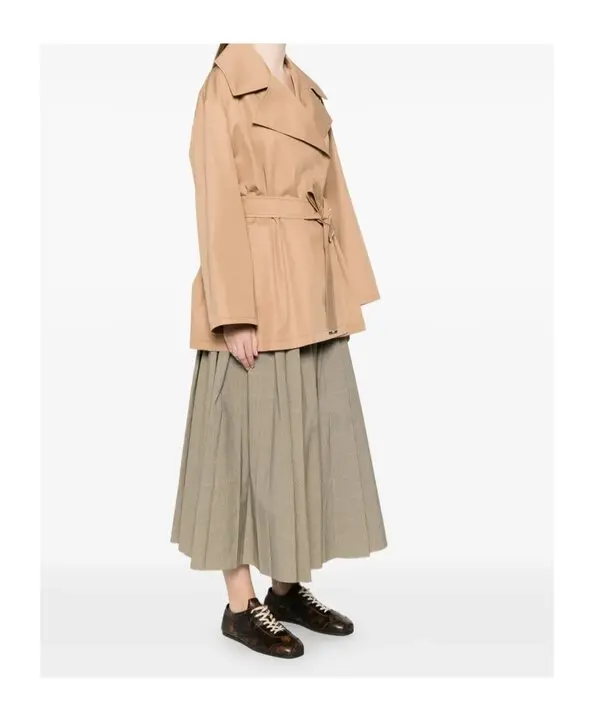 Herno Belted Long Sleeve Jacket - Nude