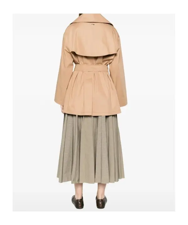 Herno Belted Long Sleeve Jacket - Nude