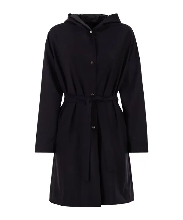 Herno Reversible Belted Hooded Coat