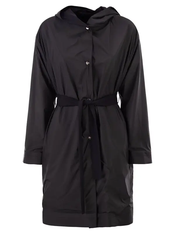 Herno Reversible Belted Hooded Coat