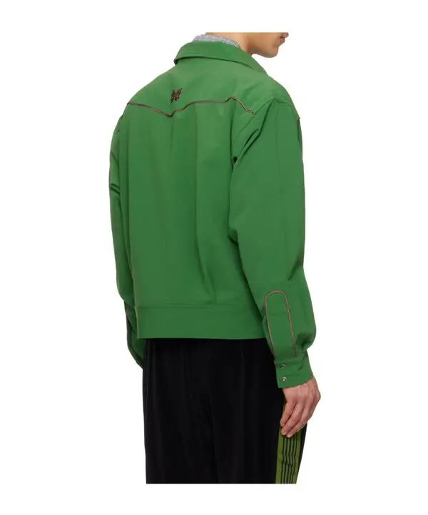 Needles Piping Long-sleeved Casual Jacket - Green