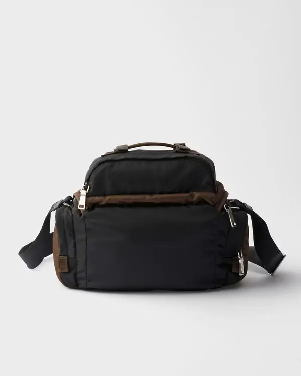 Prada Logo Plaque Buckled Shoulder Bag
