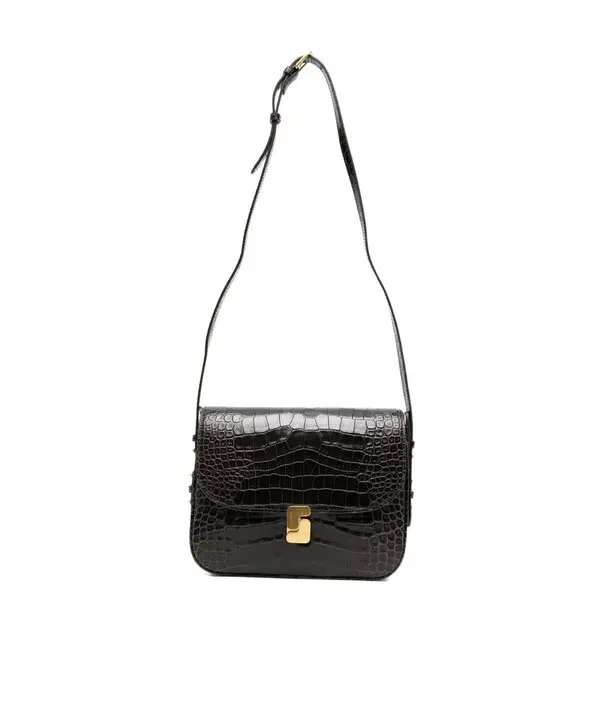 Soeur Flap Shoulder Bag - Black