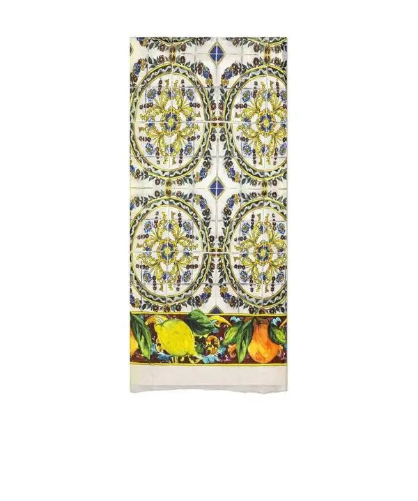 Dolce & Gabbana Printed Silk Scarf - Multicolor