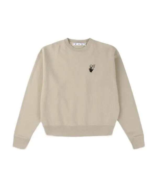 Off-White Off Logo Print Arrows Sweatshirt - Nude