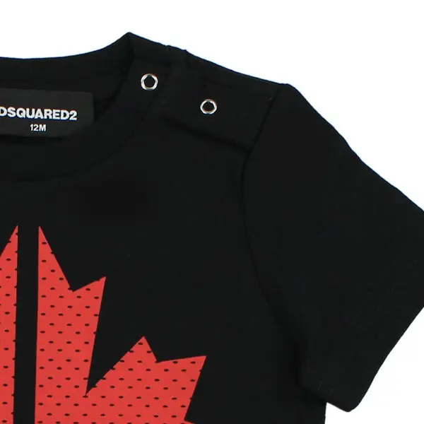 Dsquared2 Red Leaf Print T-shirt