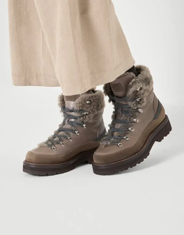 Brunello Cucinelli Monili Detail Lace-up Boots