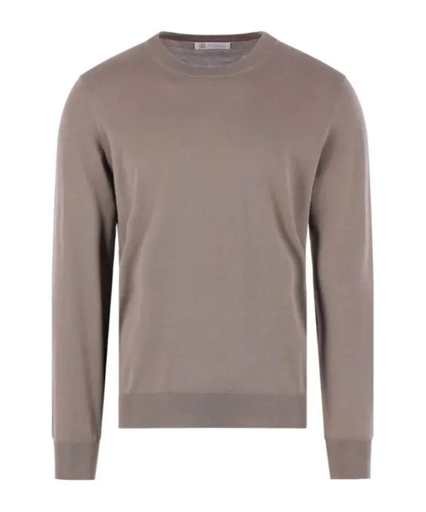 Brunello Cucinelli Crewneck Knitted Jumper - Gray