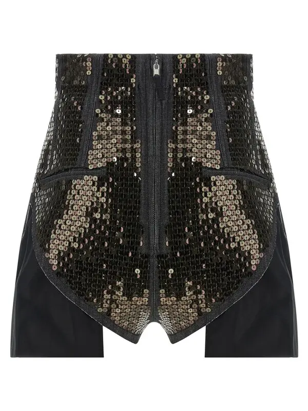 Rick Owens Sequined High-waisted Skirt
