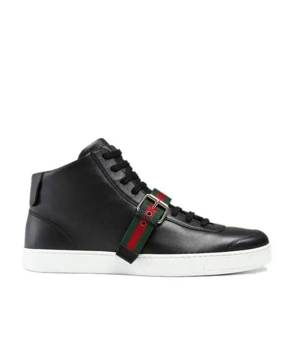 Gucci Strapped High-top Casual Sneakers