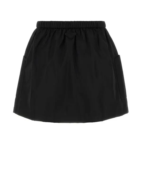 Prada Belted Skirt - Black
