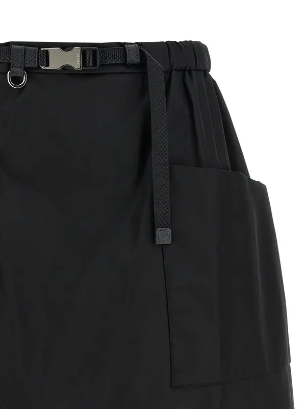 Prada Belted Skirt - Black