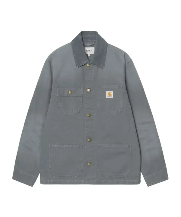 Carhartt Work In Progress Michigan Dearborn Work Coat - Cozy Blue / Cozy Blue, Stone Canvas