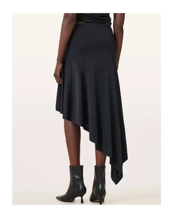 ALLSAINTS Annalie Ruched Asymmetric Skirt