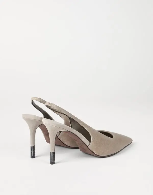 Brunello Cucinelli Pointed Toe Slingback Pumps