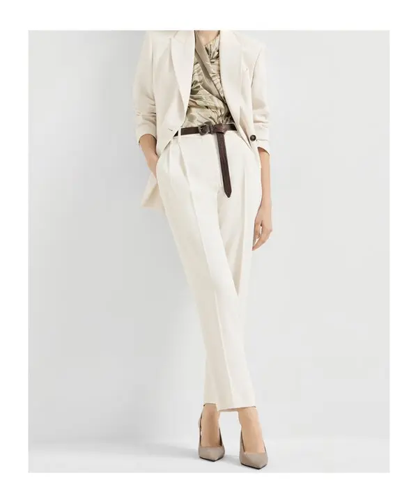Brunello Cucinelli Pointed Toe Slingback Pumps