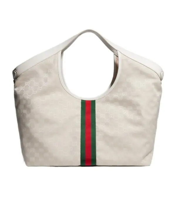 Gucci Giglio Large Tote Bag - Ivory