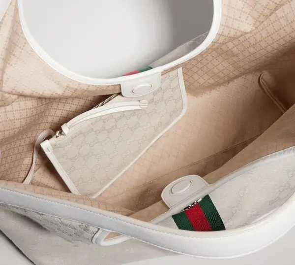 Gucci Giglio Large Tote Bag - Ivory