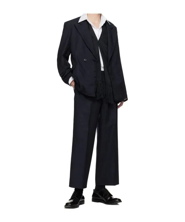 MAISON MARGIELA Pinstriped Pleated Trousers